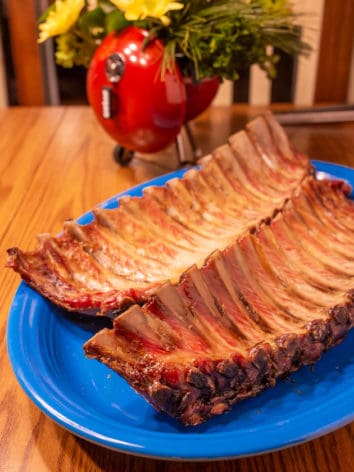 Gas Grilled Baby Back Ribs, Brined With Garlic, Sage and Rosemary Rub ...