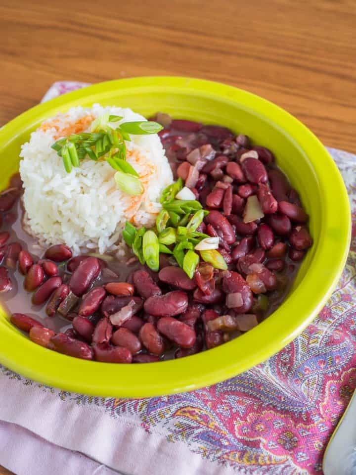 Pressure Cooker Red Beans and Rice - DadCooksDinner