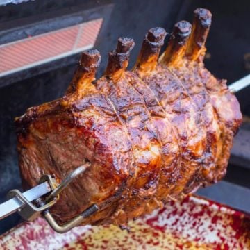Rotisserie Beef Prime Rib Roast - DadCooksDinner