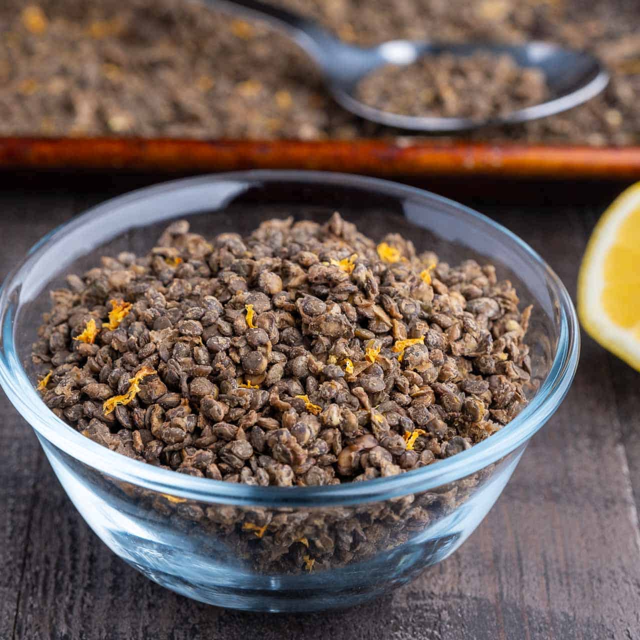 Instant Pot Roasted Lentils - DadCooksDinner