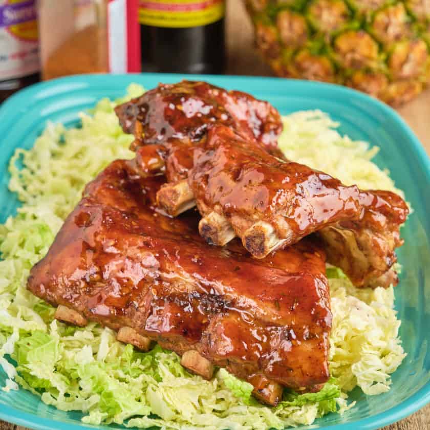Instant Pot Hawaiian BBQ Ribs - DadCooksDinner