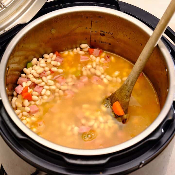 Instant Pot Ham and Beans Recipe (with Dry Beans) - DadCooksDinner