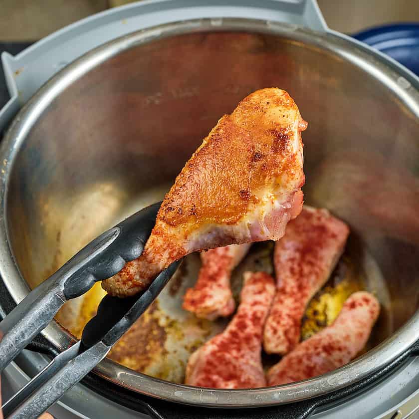 Instant Pot Chicken Legs and Rice (Arroz con Pollo) - DadCooksDinner