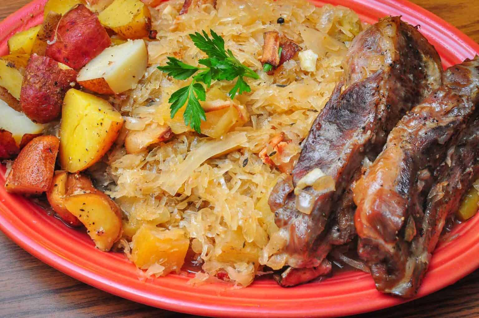 Crockpot Pork And Sauerkraut
