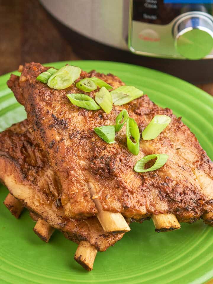 Instant Pot Spare Ribs with BBQ Rub and Sauce - DadCooksDinner