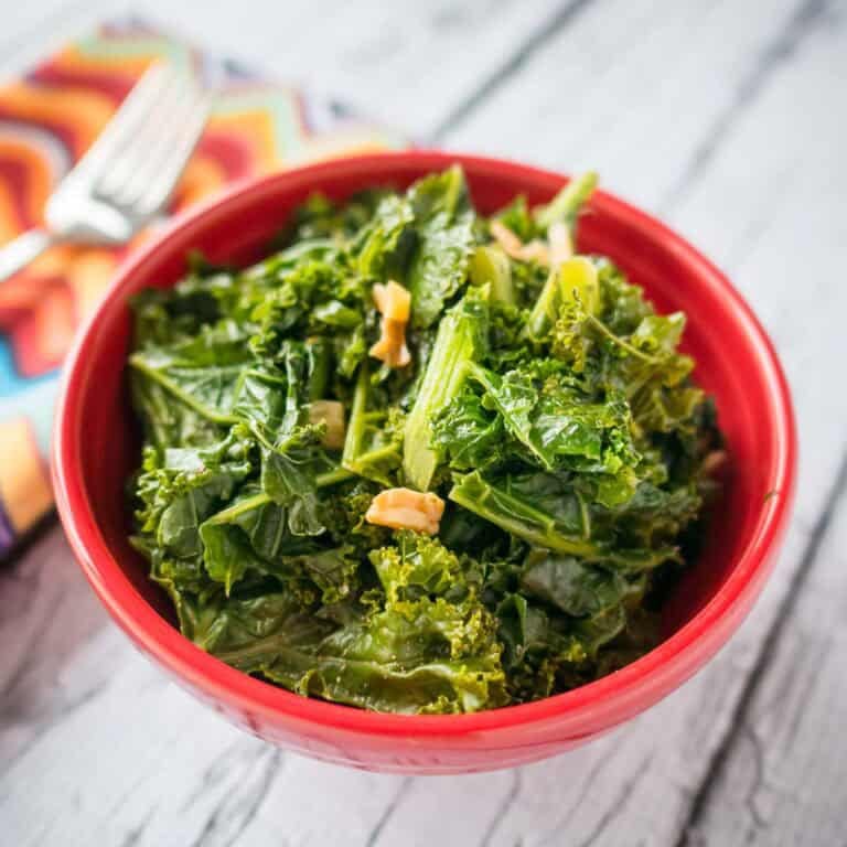 Instant Pot Kale (with Garlic and Lemon) - DadCooksDinner