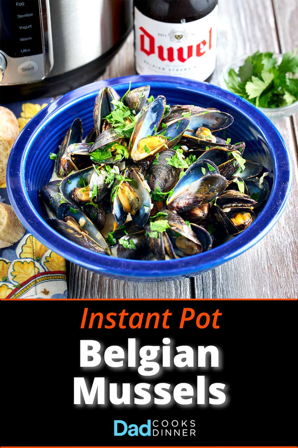 Instant Pot Belgian Mussels - DadCooksDinner